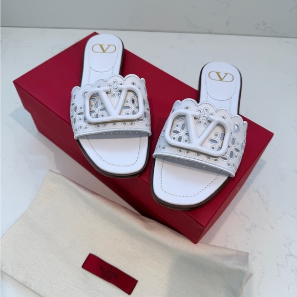 Valentino | Shoes | Valentino White Sandals | Poshmark